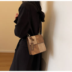 Denim Color Block Satchel Bag – Fiel Shop