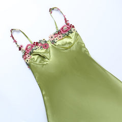 Spring Bling Satin Mini Dress – Fiel Shop